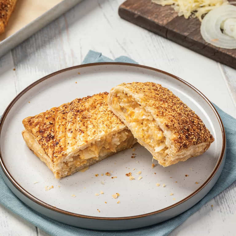 Proper Cornish Cheese & Onion Slice (PC44169) - LBP Bakeries