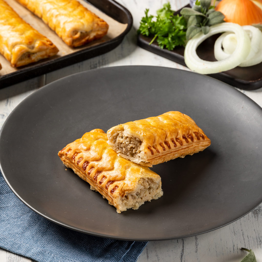 Proper Cornish 8" Sausage Rolls (PC46066) - LBP Bakeries