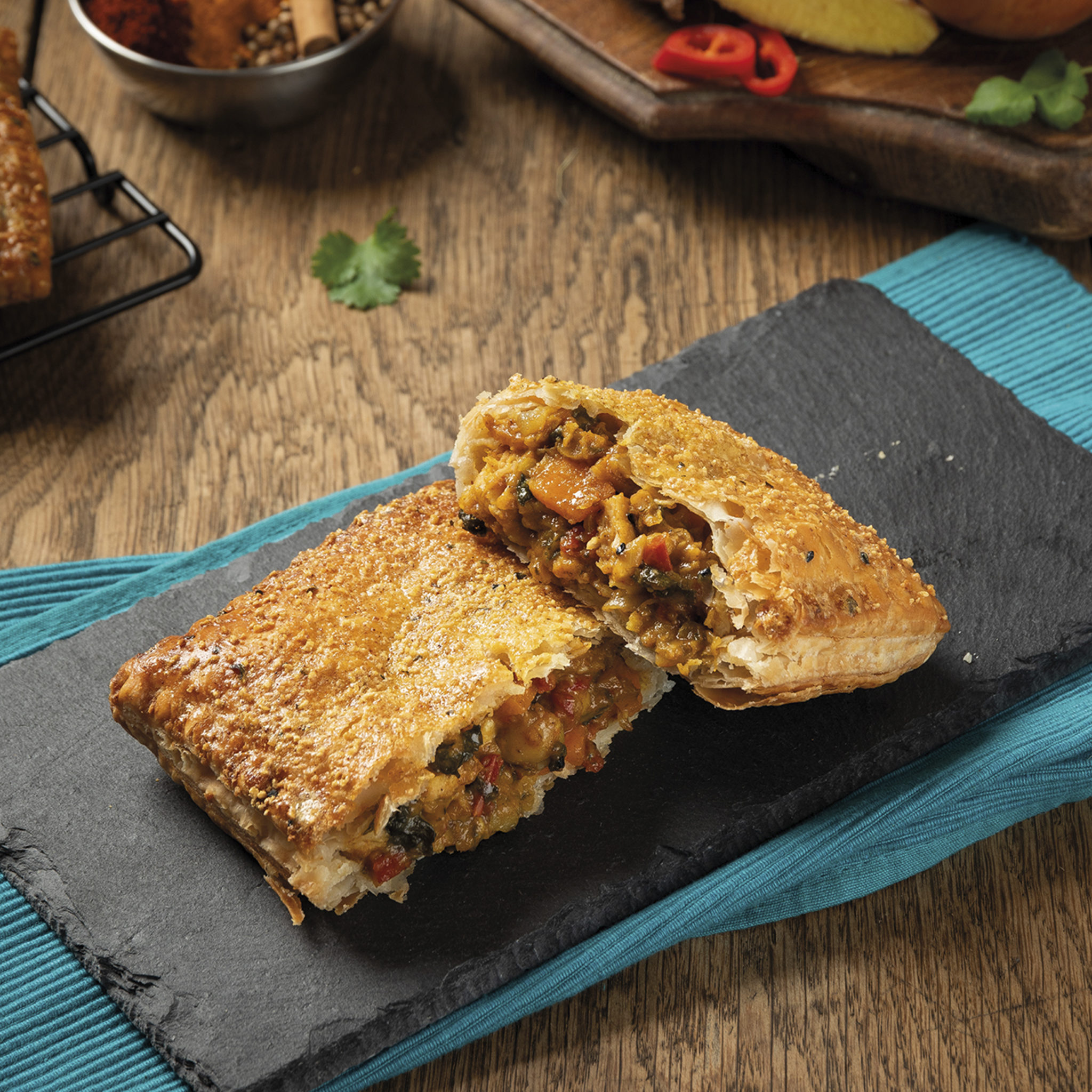 Proper Cornish Chicken Masala Slice - LBP Bakeries
